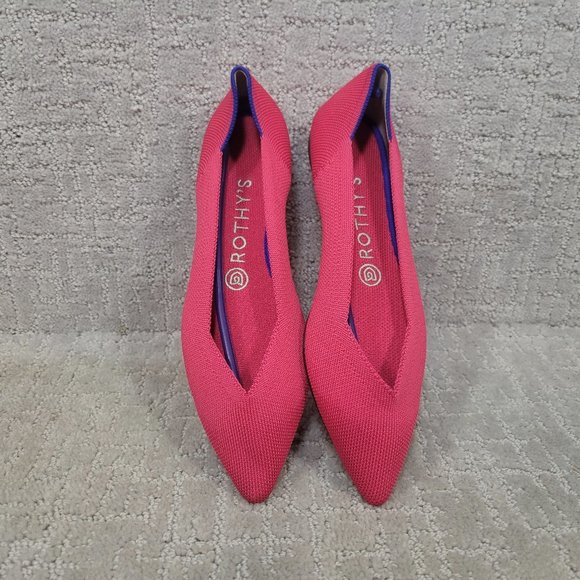 Rothy's | Shoes | Rothys The Point Womens Size Us 8 Hot Pink Pointed ...